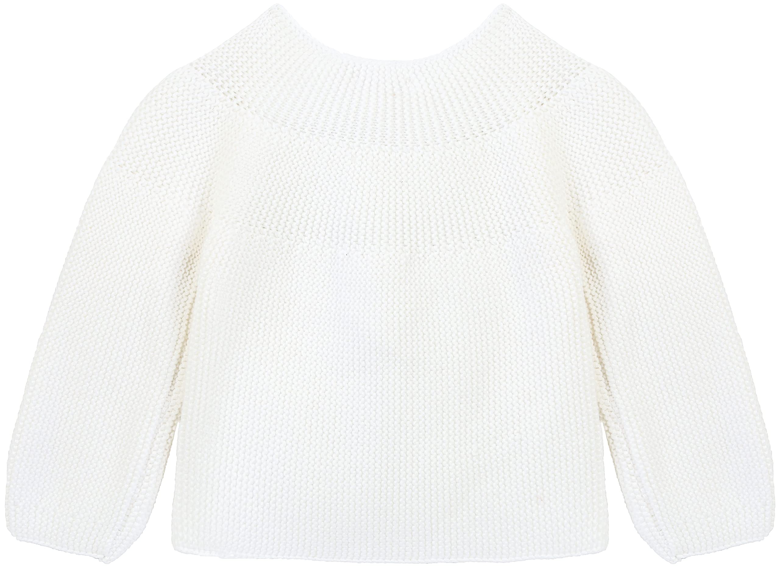 Lilax Baby Girl Knit Sweater Long Sleeve Cardigan (6-9 Months, White)
