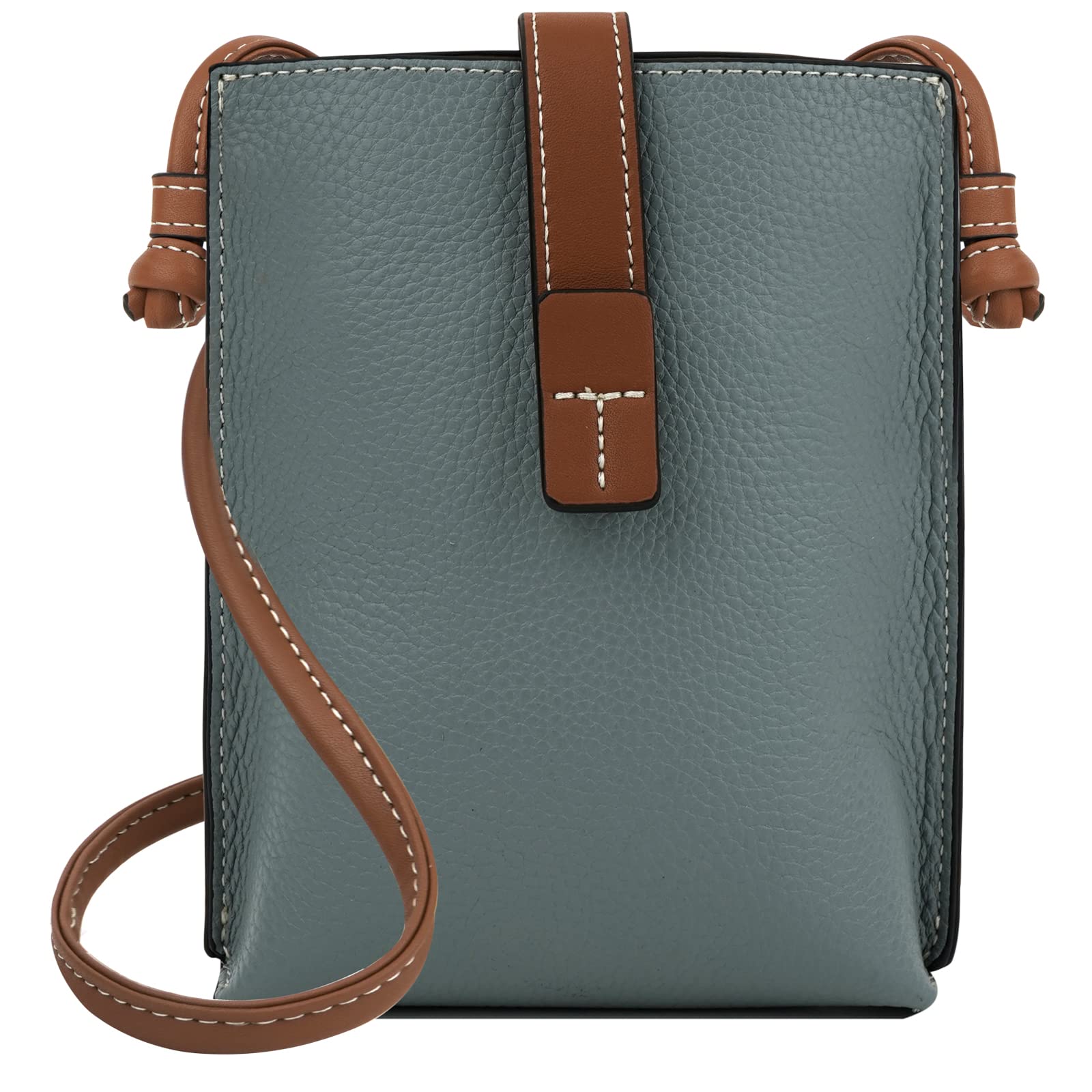 EXSIAR Crossbody Bag Cell Phone Purse for Women Slim Small Wallet Purses Handbag Shoulder Bag with Adjustable Strap Blue