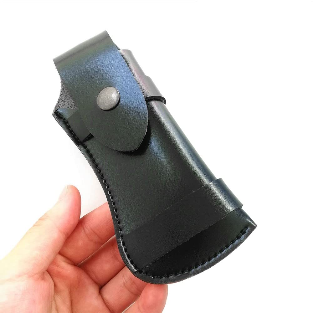 DONGKER 5" Knife Sheath,PU Leather Pocket Knife Pouch for 5" Folding Knife Hunting Camping
