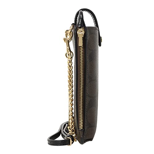 Coach Womens North/South Phone Crossbody (IM/Brown/Black)