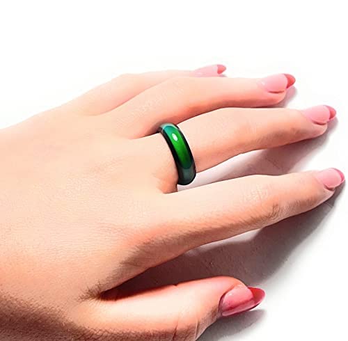 Creations by Lucky 7s Stainless Steel Mood Rings (Silver, 10)