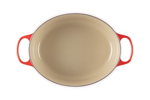 Le Creuset Enameled Cast Iron Signature Oval Dutch Oven, 8 qt., Cerise