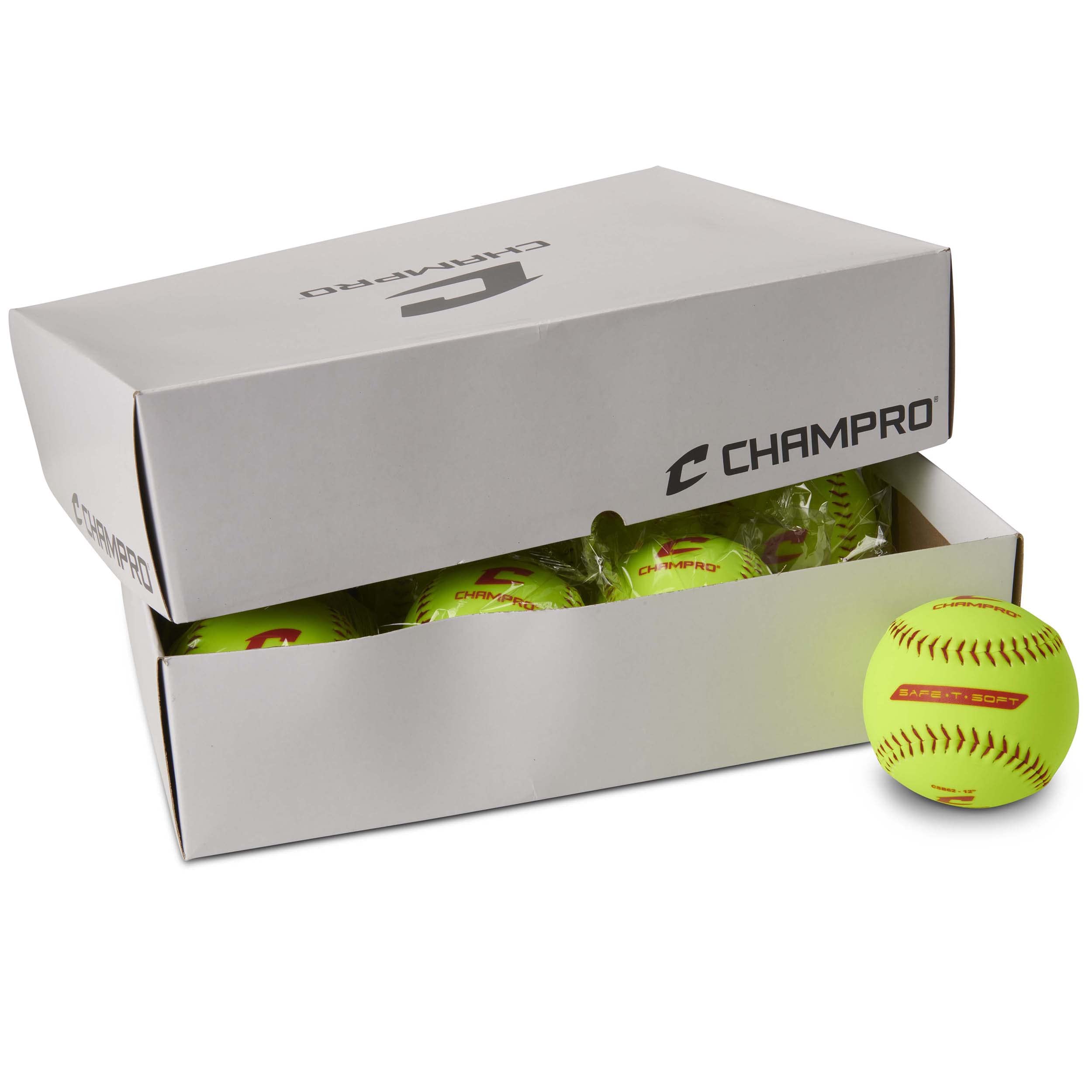 Champro Safe-T-Softball Cover (Optic Yellow, 12-Inch), Pack of 12