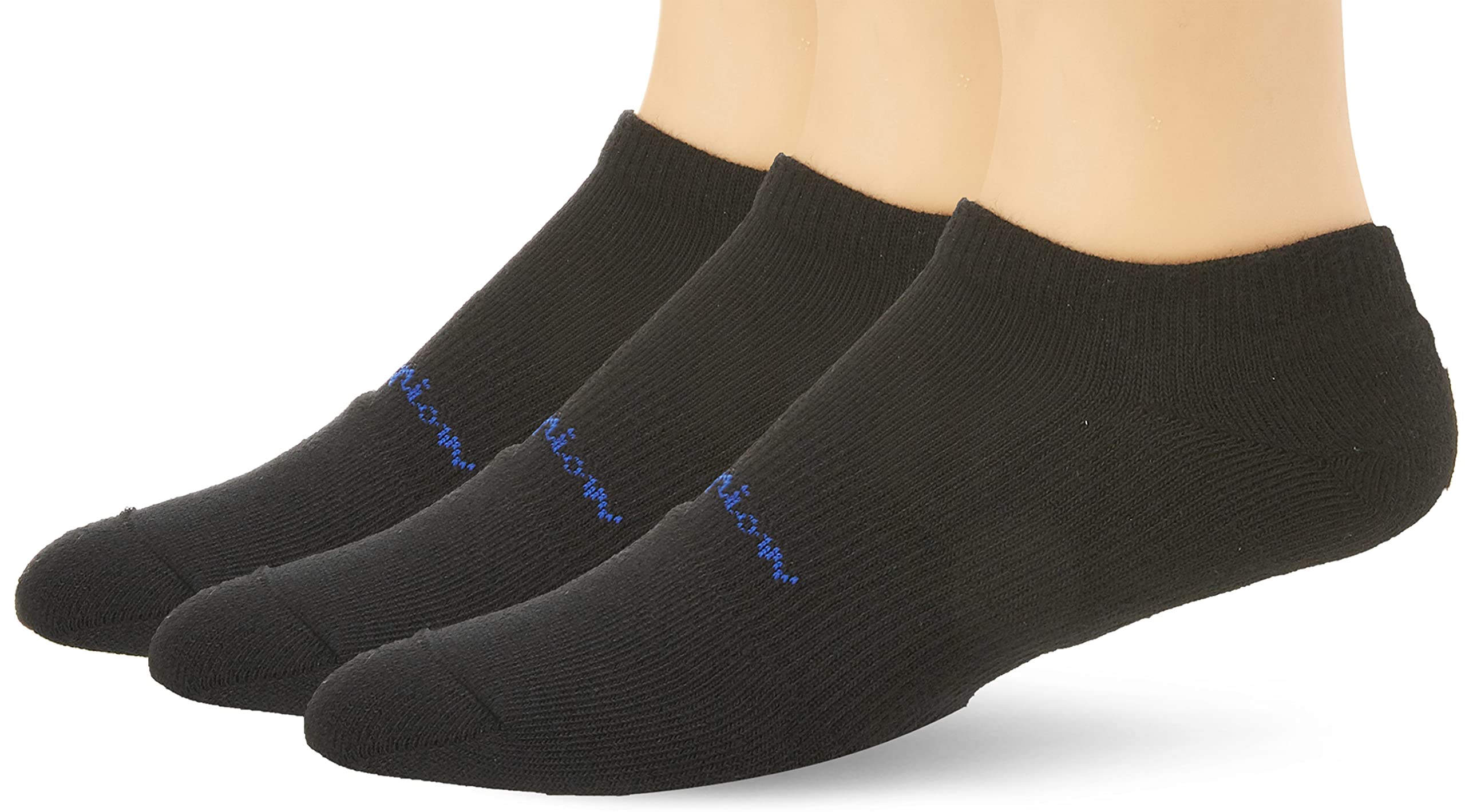Champion Men's No Show Compression Sport Socks, White, 6-12