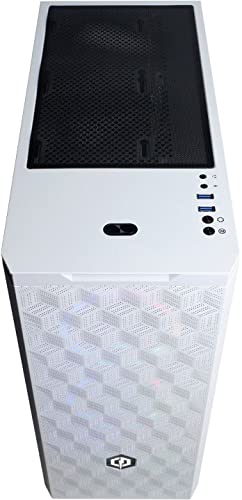 CYBERPOWER_PC Gamer Xtreme Gaming Desktop, Intel Core i5-12400F, 16GB Memory, NVIDIA GeForce RTX 3050, 500GB SSD, White, Sky Technologies Bundle