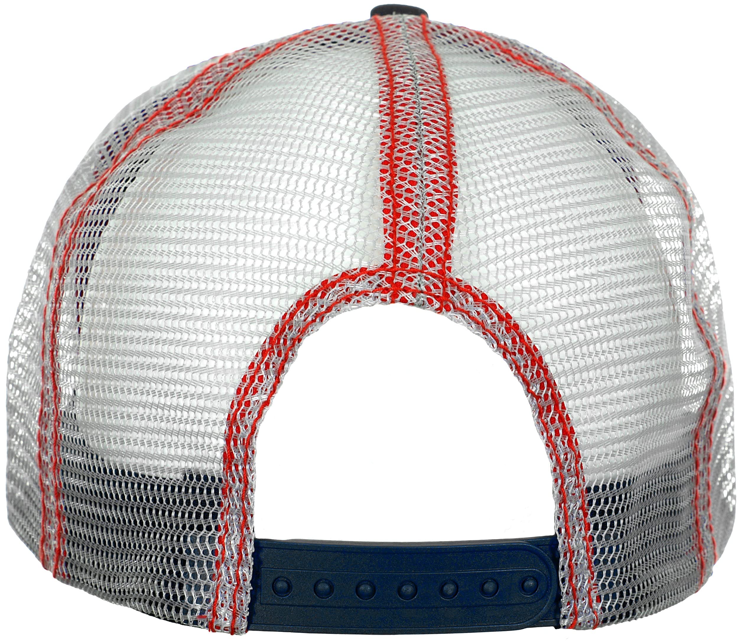 Checkered Flag Sports Men's Ford Mustang Cobra Baseball Cap Snap Back Trucker Navy, One Size