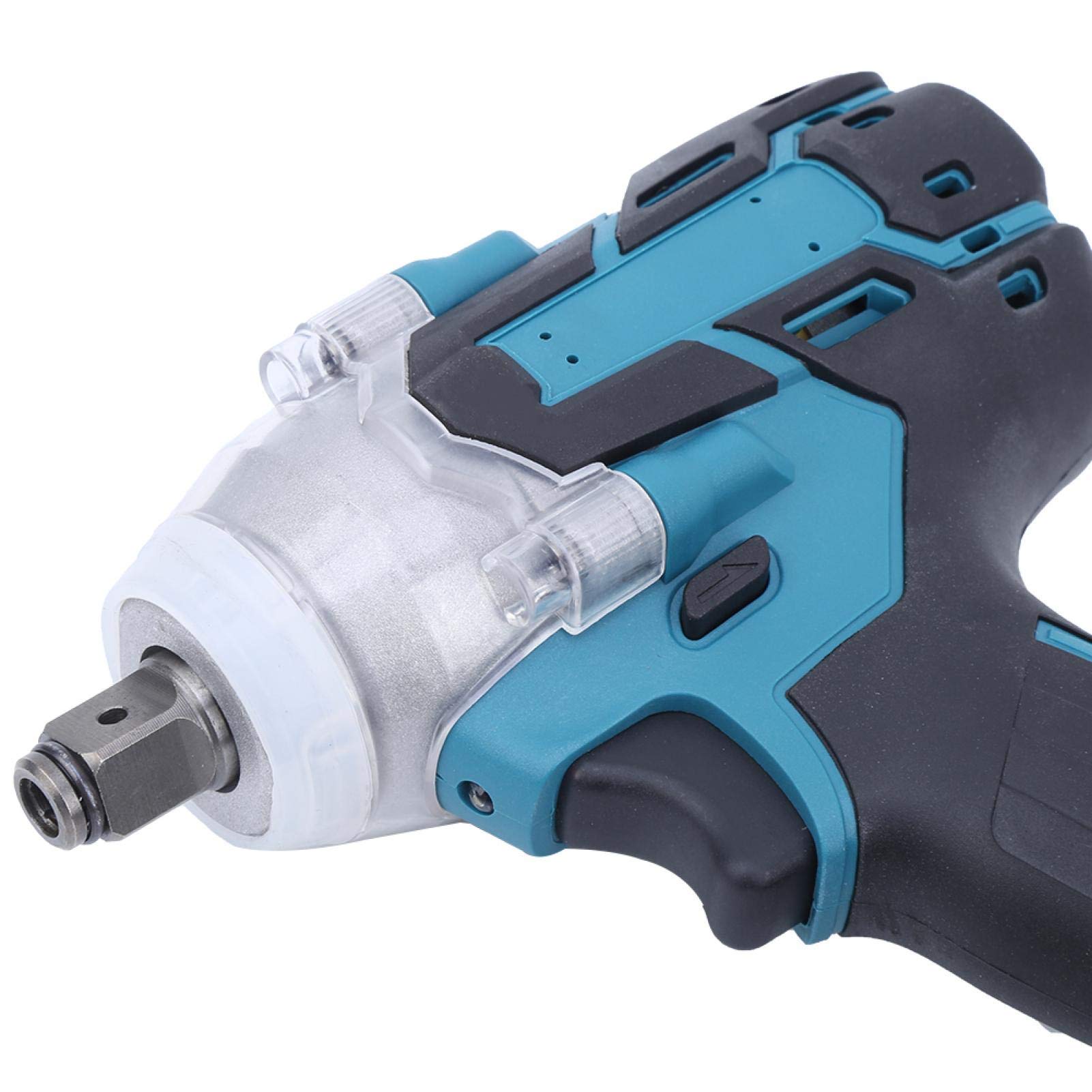 Fafeicy Impact Wrench, 21V Brushless Electric Wrench 520 (Nm) Maximum Torque Rechargeable Brushless Wrench for Makita Battery 18V