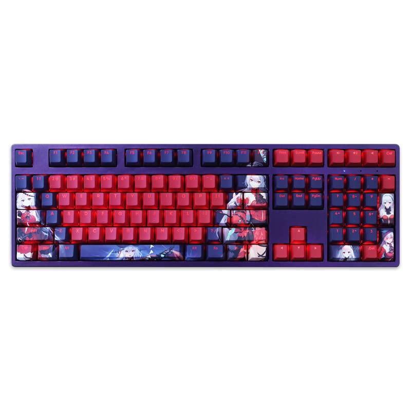 ENTY Arknights Mechanical Keyboard Keycaps Accessories OEM Profile PBT Keycaps Kaltsit Skadi Gaming Keyboard Caps for DIY Mechanical Profile Custom Keycaps (5)