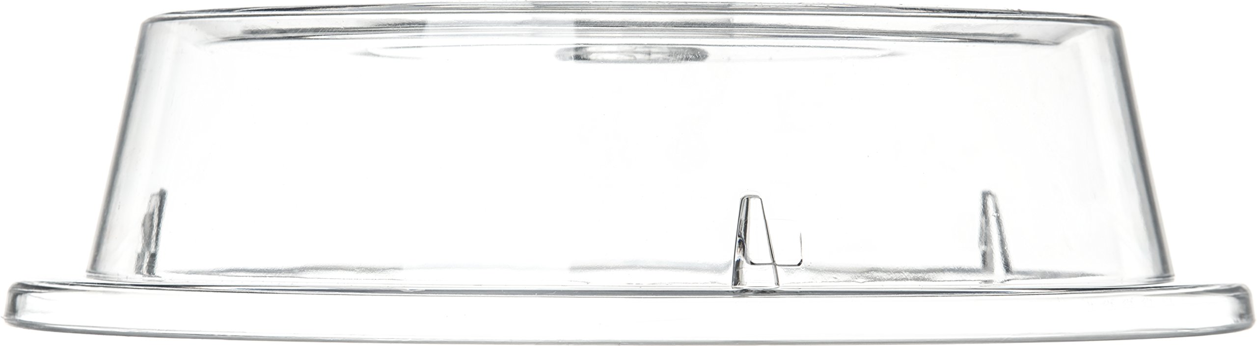 Carlisle FoodService Products 198907 Polycarbonate Plate Cover, 10-19/32" Diameter x 3" Height, Clear (Case of 12)