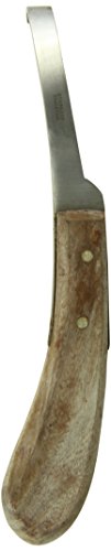 Tamsco Curved Hoof Knife/Cleaner Narrow Right Narrow Blade Right Wooden Handle Curved