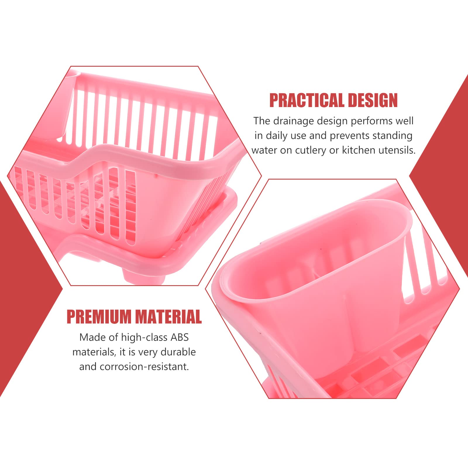 Cabilock Dish Drainer 1 Set Household Dish Draining Rack Kitchen Dish Basket Dish Drying Rack Dish Drying