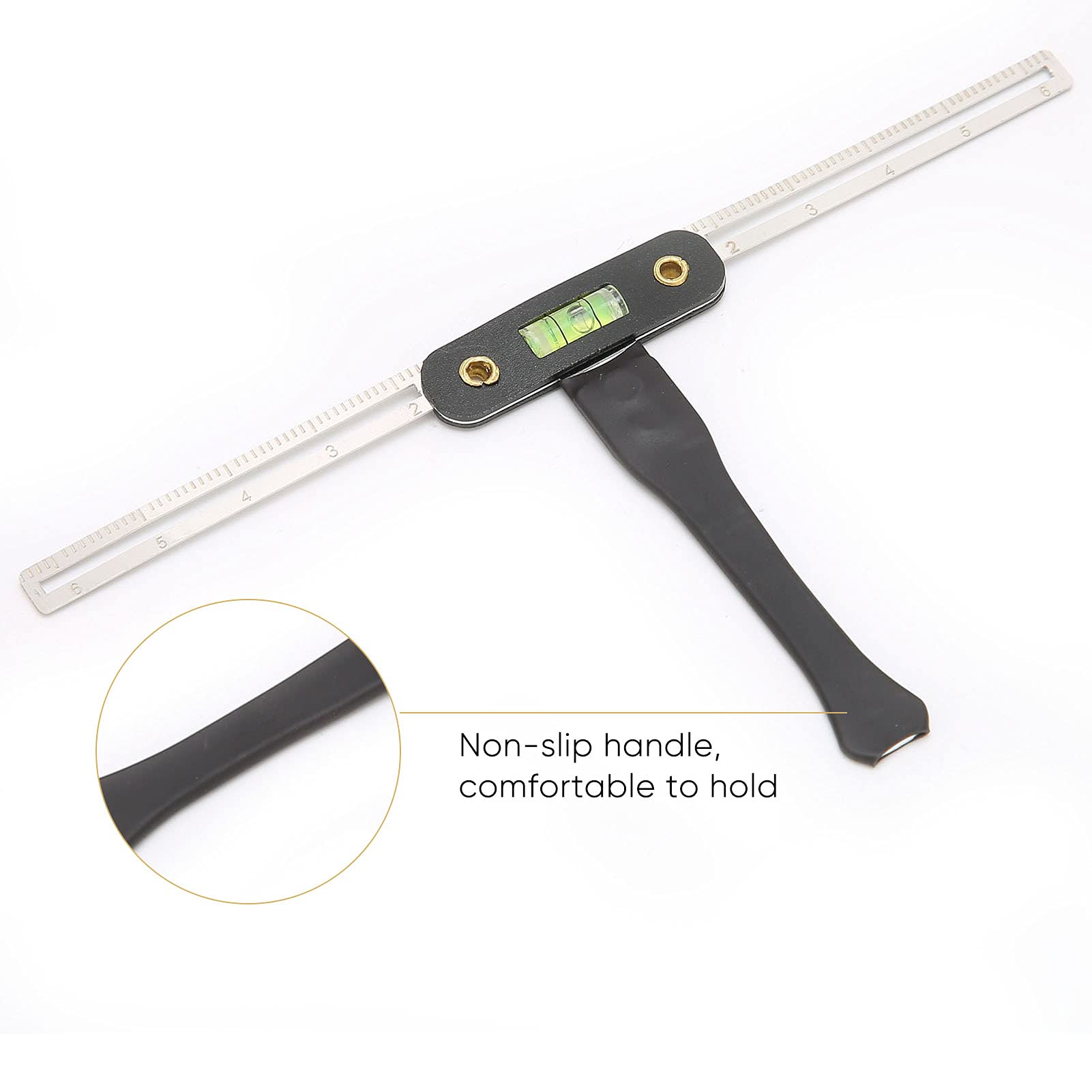 Eyebrow Ruler, Eyebrow Caliper Measuring Tool Eyebrow Shaper Stencil Stainless Steel Semi‑Permanent Eyebrow Makeup Template Ruler Tens Machine(Ⅳ (level balance ruler))