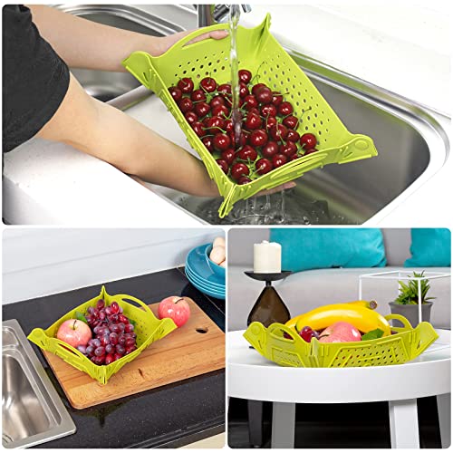 Silicone Trivet Mat, Hot Pot Holder Hot Pads for Table & Countertop, Teapot Trivet Kitchen Trivets, Dish Drying Mat, Non-Slip & Heat-Resistant Silicone Mat, Green 14.6"x12"