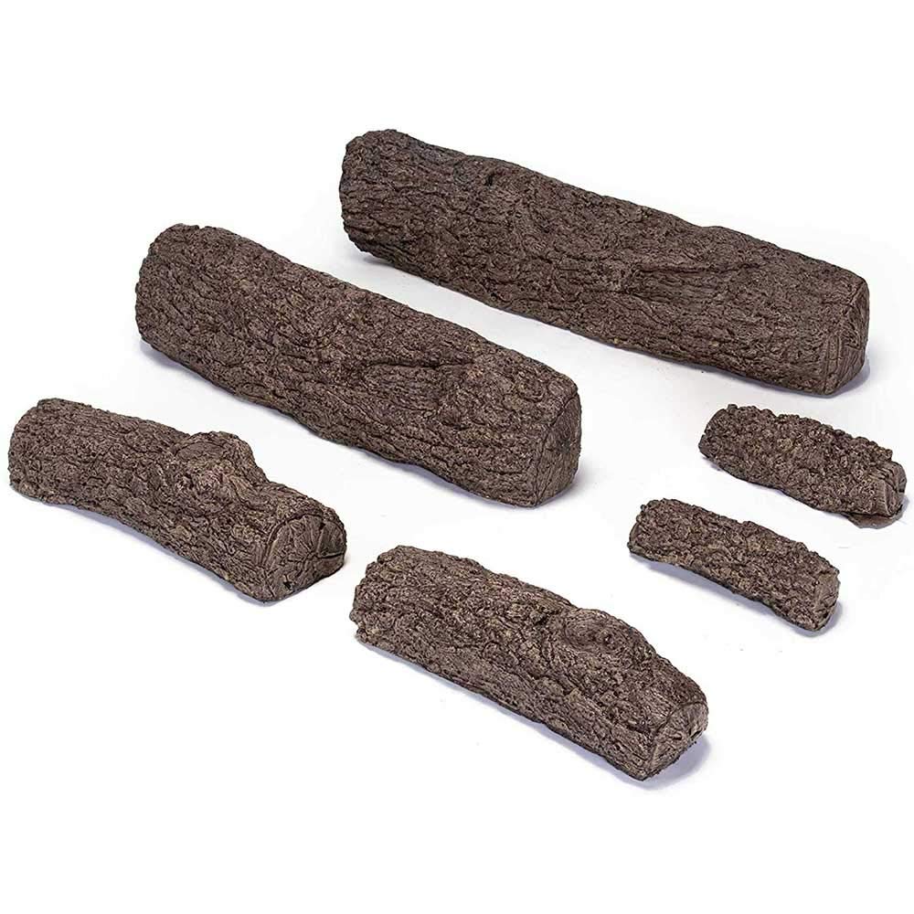 Peterson Fyreside 24-inch Live Oak Log Set with Vented Burner, Auto-Safety Pilot Control Valve and Gas Connection Kit (Propane Gas Only)