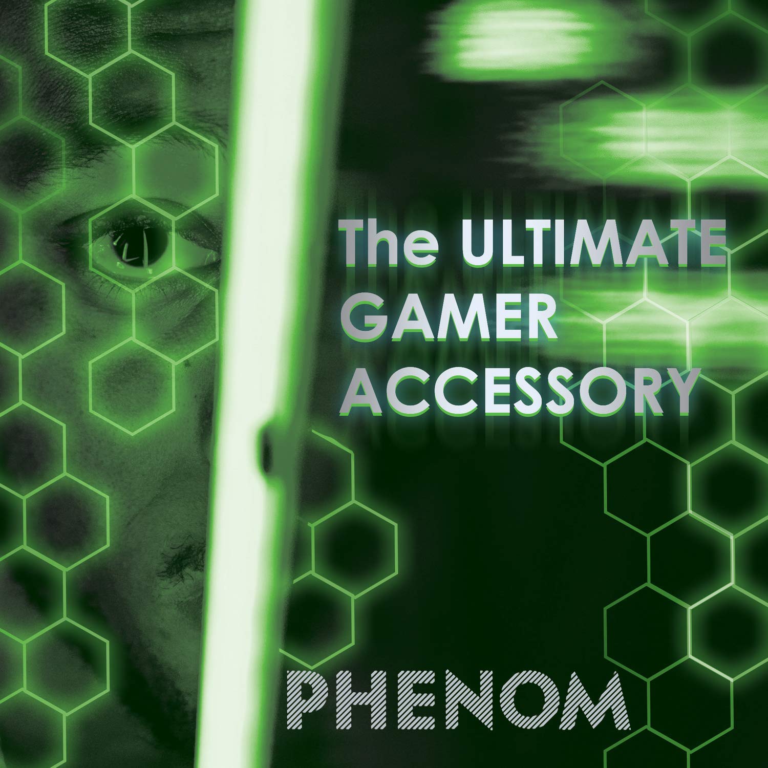 Phenom EXPO3 Stereo Gaming Headset for PS4, Xbox, Tablet or Smartphone, Noise Cancelling Headphones with Boom Mic and LED Glow Lights (Green)