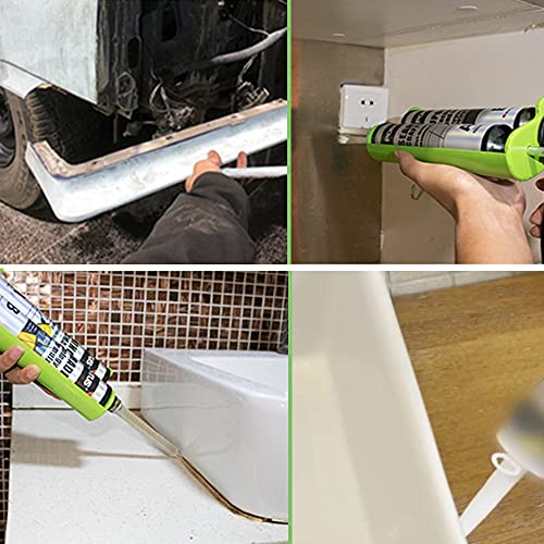 Epoxy Gun 200 mL/6.75 fl oz (2:1 Mix Ratio) Dual Component Adhesive Cartridge Applicator Manual, Panel Bond Gun for 08115-08116 (Vitality Green)