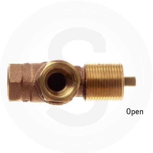Hearth Products Controls HPC Fire 1/2-Inch Angled Gas Fire Pit Shut Off Valve Kit (MAFB), Flat Black Flange and Key
