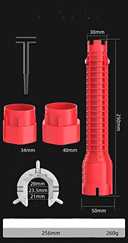 dsdzkj 8-in-1 Sink Wrench, Basin Wrench is a Multi-purpose Tool for The Kitchen, Bathroom, Toilet, and Narrow Space Under
