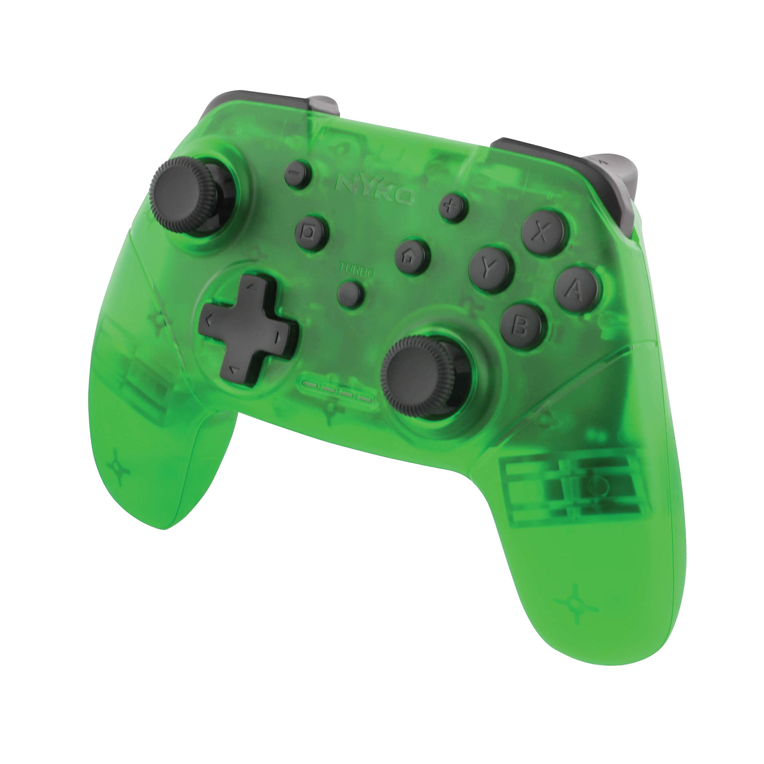 Nyko Wireless Core Controller for Nintendo Switch - Bluetooth Pro Controller Alternative with Turbo Programming, Ergonomic Design and Type C Charging Cable - Compatible w/ Android and PC (Green)
