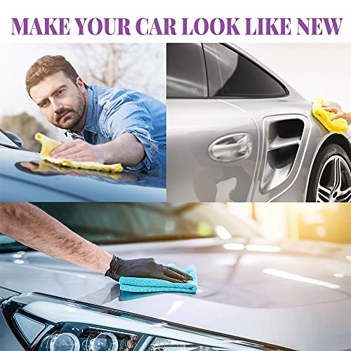 RJDJ 3 in 1 High Protection Quick Car Coating Spray, Extreme Slick Streak-Free Polymer Quick Detail Spray,Quick Coat Car Wax Polish Spray for Cars Easy to Use (3PCS)
