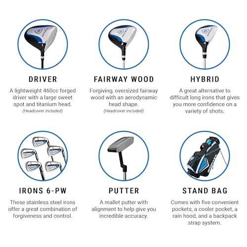 Callaway Golf Men's Strata Complete 12 Piece Package Set (Right Hand, Steel), Blue