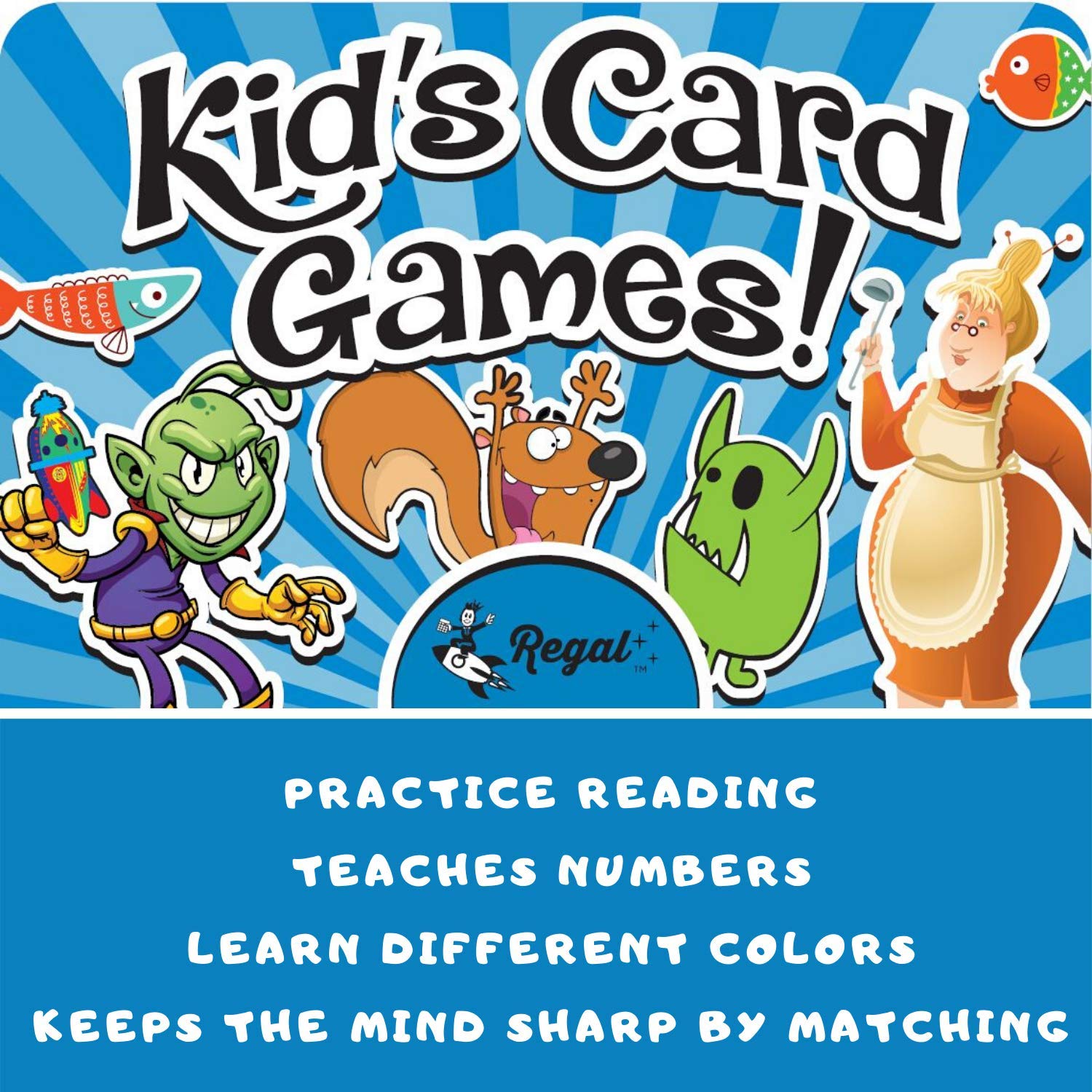 Regal Games Slap Jack Card Game for Kids Ages 4 5 6 7 8 9+ | Funny Travel Board Game for Families (1 Pack)
