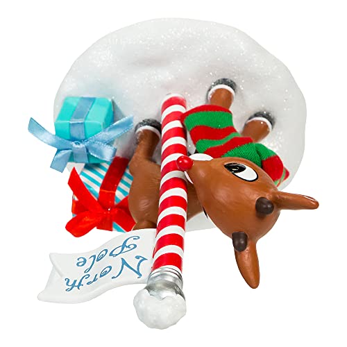 Kurt S. Adler Fabriché Rudolph North Pole Table Piece, 6.5, Multi-Colored