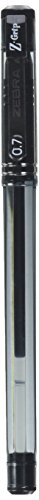 Zebra Z-Grip Stick Gel Pen, 0.7mm, Black, 12 Pack (42510)