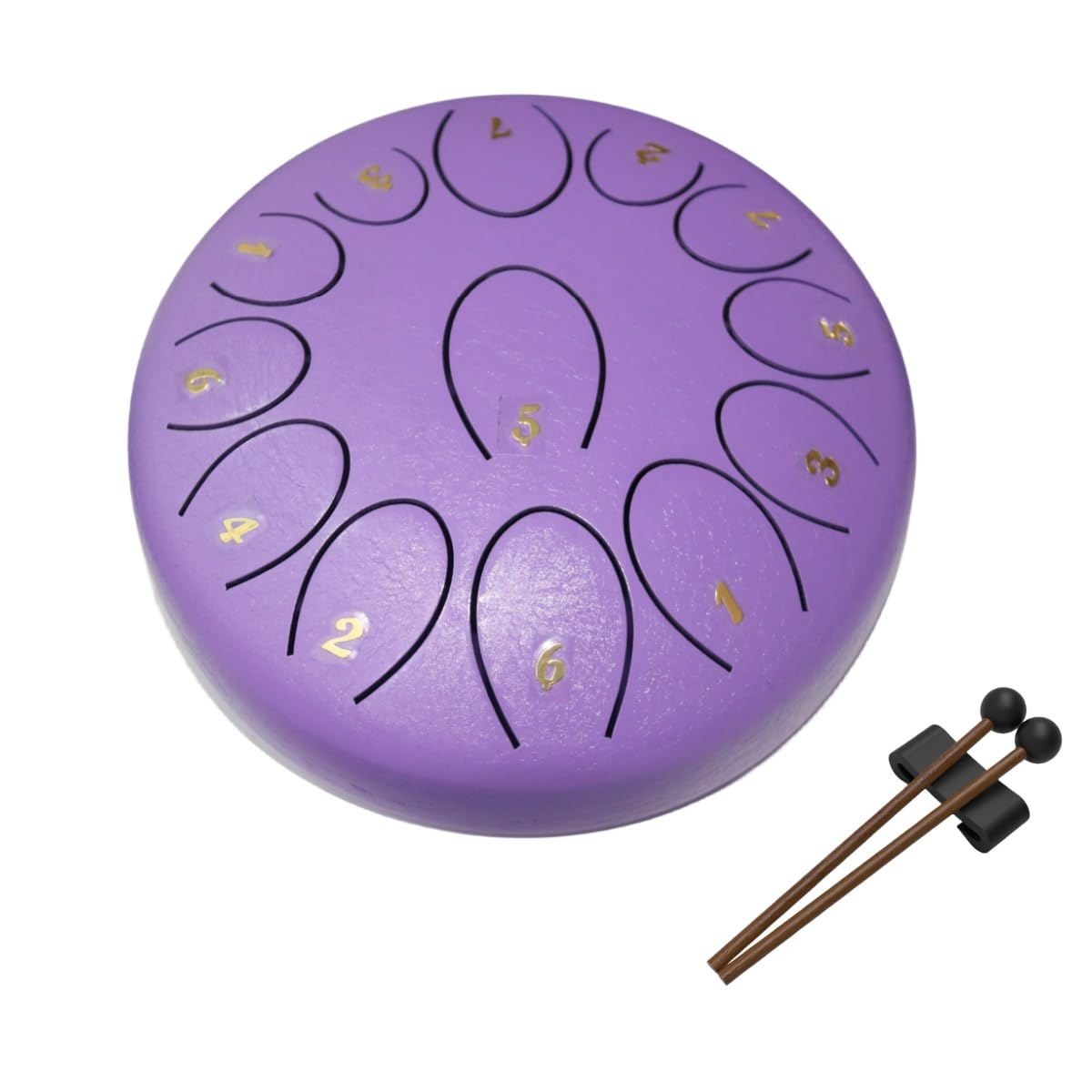 REGIS Alloy Steel Tongue Drum 13 Notes 12 Inches Chakra Tank Drum Steel Percussion Padded Travel Bag and Mallets (lavender, 12 Inches 13 Notes)
