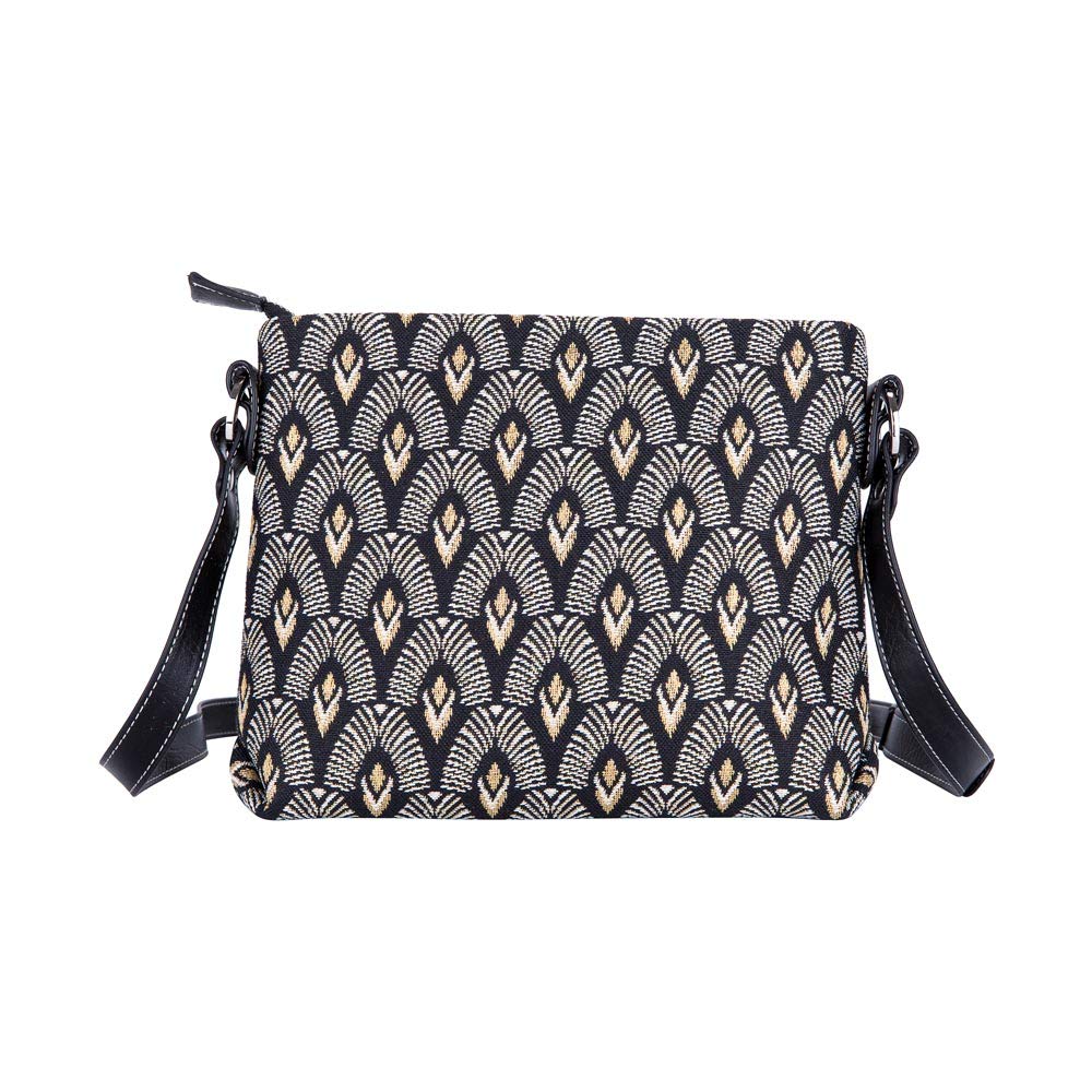 Signare Tapestry Crossbody Bag Shoulder Purse for Women In Luxor Art Deco Style Design (XB02-LUXOR)