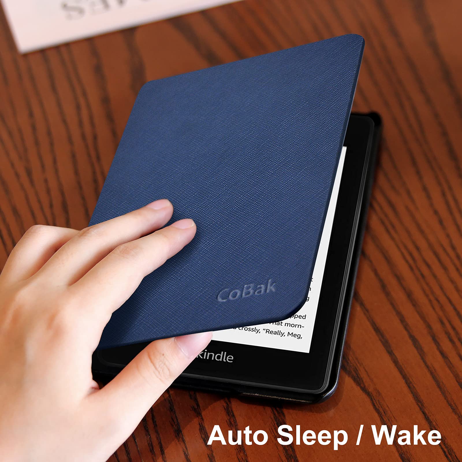 CoBak Case for All New Kindle 10th Generation 2019 Released - Will Not Fit Kindle Paperwhite or Kindle Oasis,Premium PU Leather Smart Cover with Auto Sleep and Wake