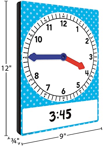 Teacher Created Resources Magnetic Foam Geared Clock, Large (20710),Multi