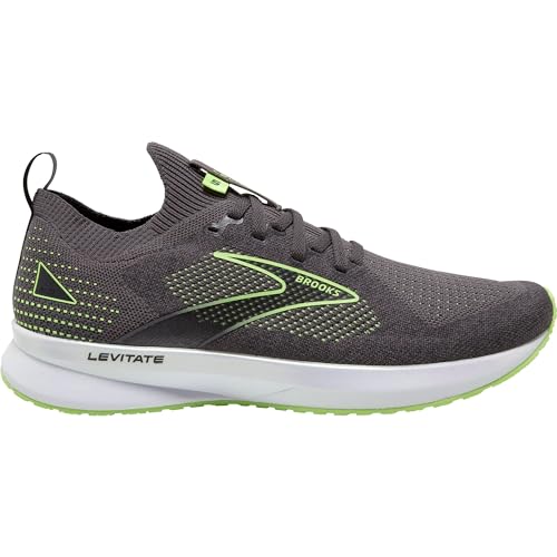 Brooks Men’s Levitate StealthFit 5 Neutral Running Shoe - Ebony/Blackened Pearl/Sharp Gr - 10
