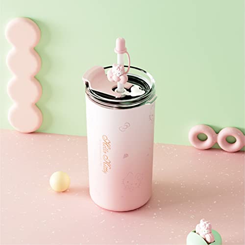 Everyday Delights Hello Kitty Ribbon Tumbler with Cover & Straw 480ml