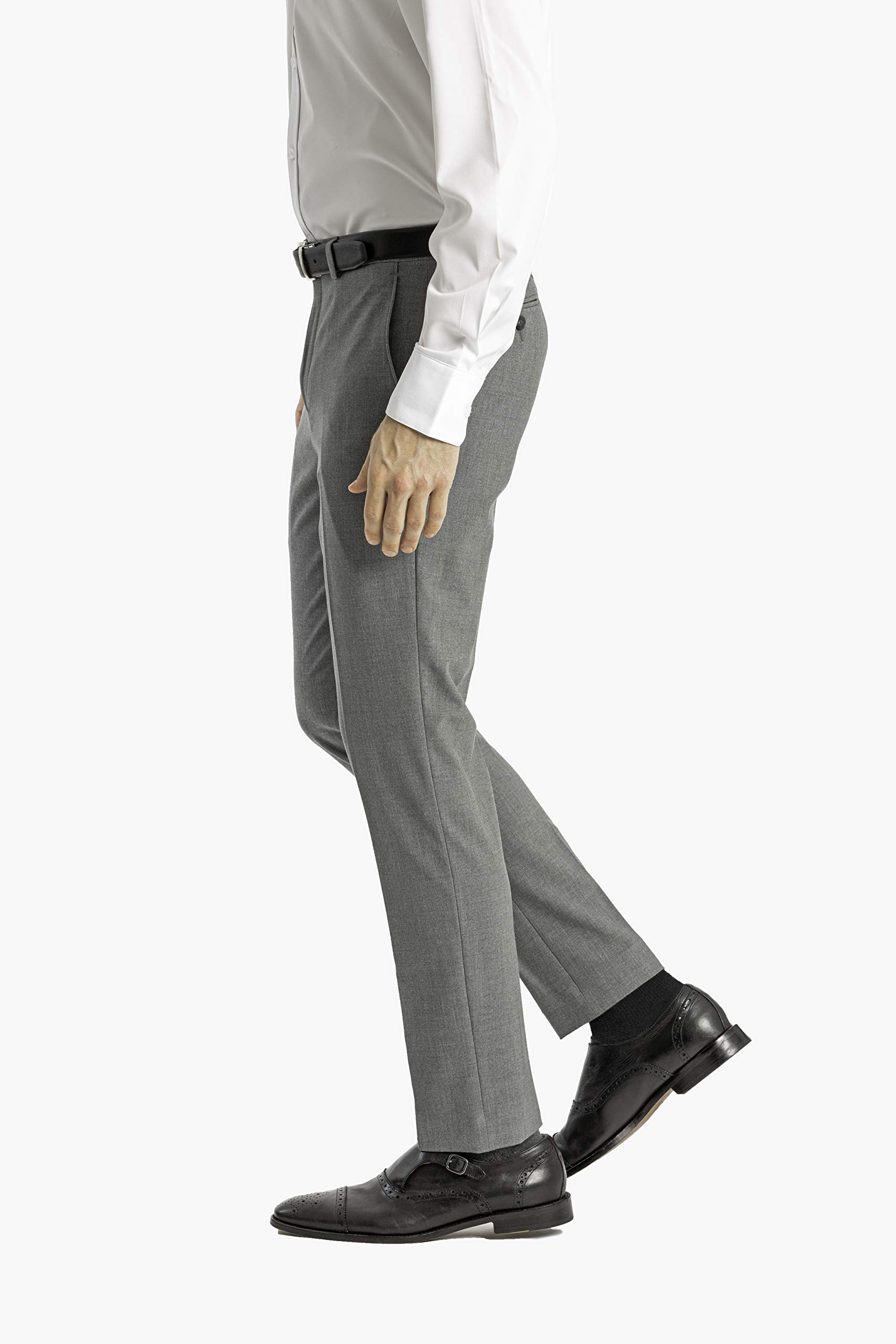 Calvin Klein Men's Skinny Fit Stretch Dress Pant, Light Gray, 3029