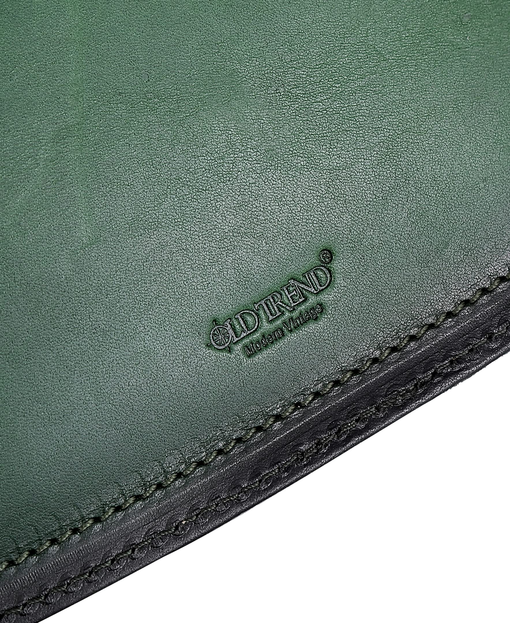 OLD TREND Ada Leather Crossbody Bag (Green Ombre)