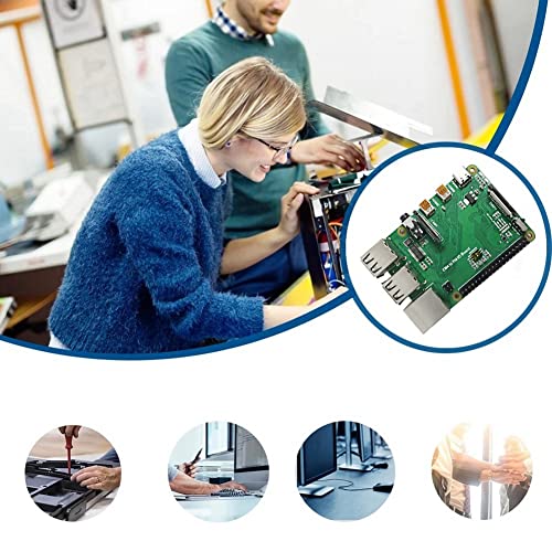 Erhai 1 Set Expansion Board Adapter Expansion Board CM4 to PI4B Adapter Expansion Board +Metal Case+Fan Kit for Raspberry Pie CM4 IO Backplane CM4 to 4B Interface Expansion