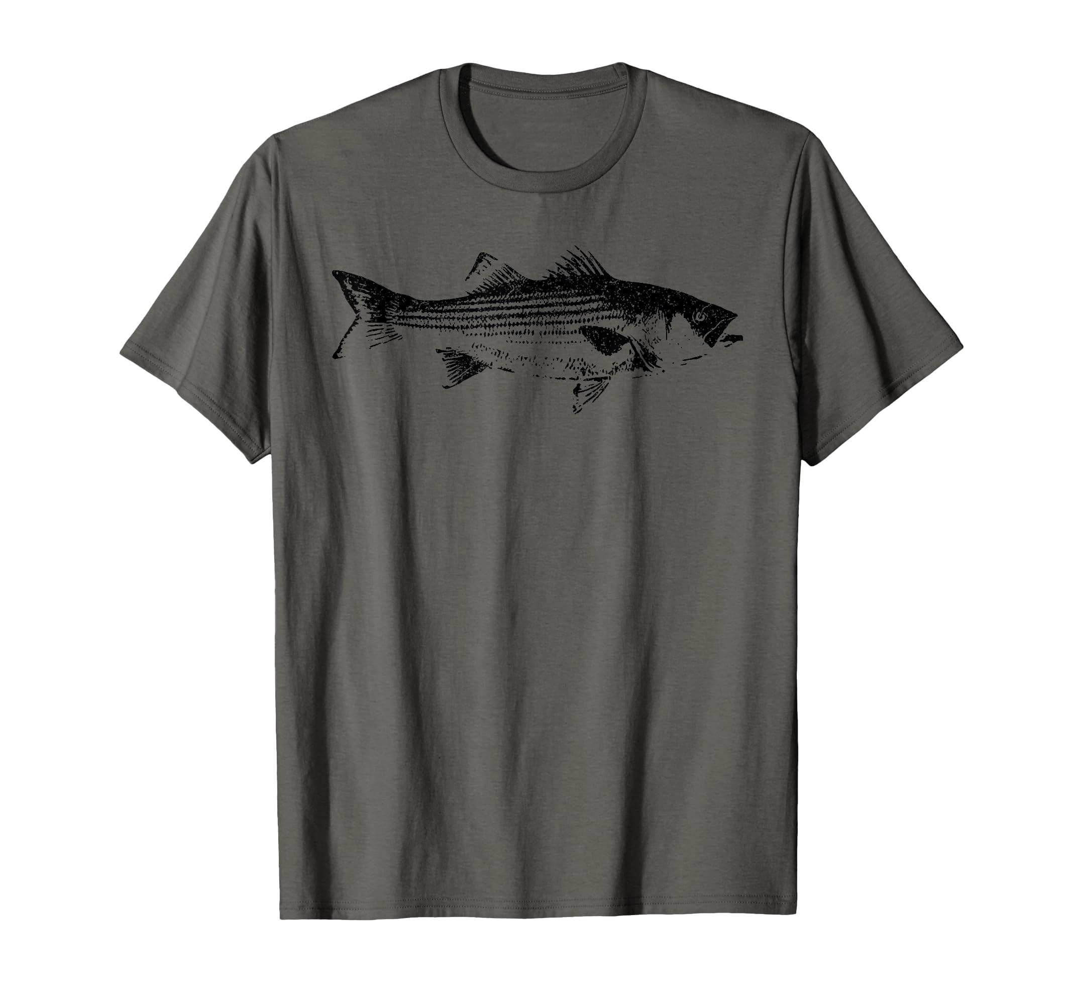 Striper Fishing Shirt // Striped Bass Lucky Fishing T-Shirt T-Shirt