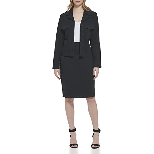 Calvin Klein Women's Jacket Belted, Black