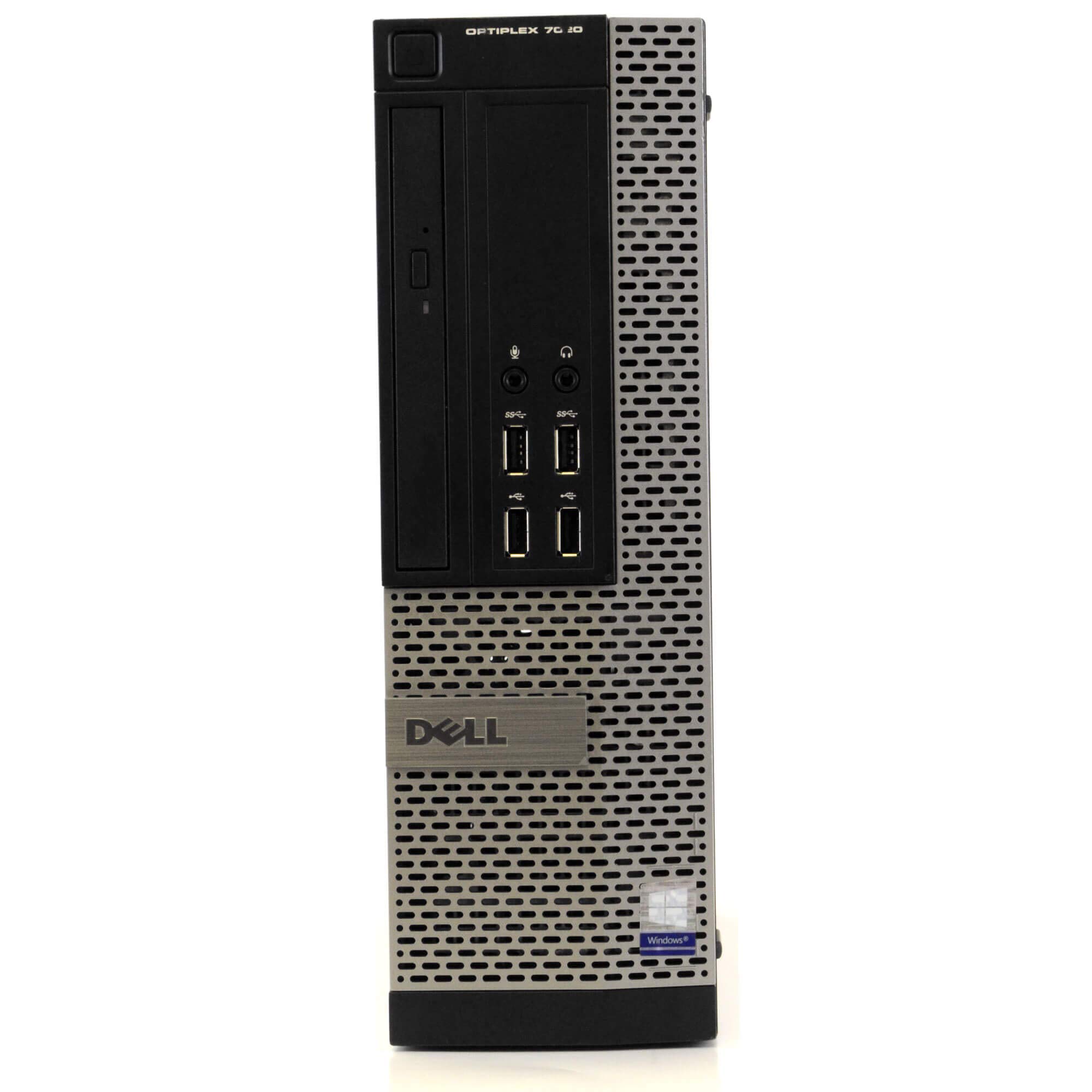 Dell OptiPlex 7020 Small Form Space Saving PC Desktop Computer, Intel i5-4590 3.3GHz, 8GB RAM 500GB Hard Drive, Windows 10 Pro, Wireless Keyboard & Mouse, New 16GB Flash Drive, DVD, WiFi (Renewed)