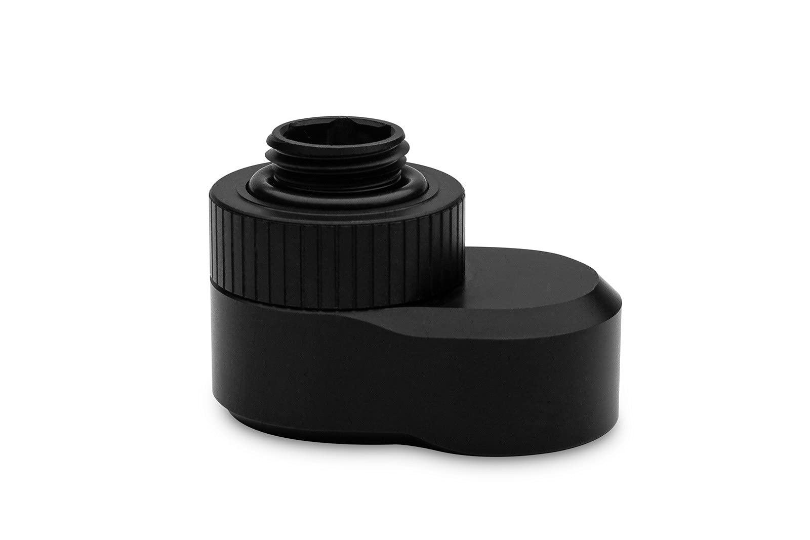 EKWB EK-Quantum Torque Rotary Offset Adapter Fitting, 14mm, Black, 2-pack