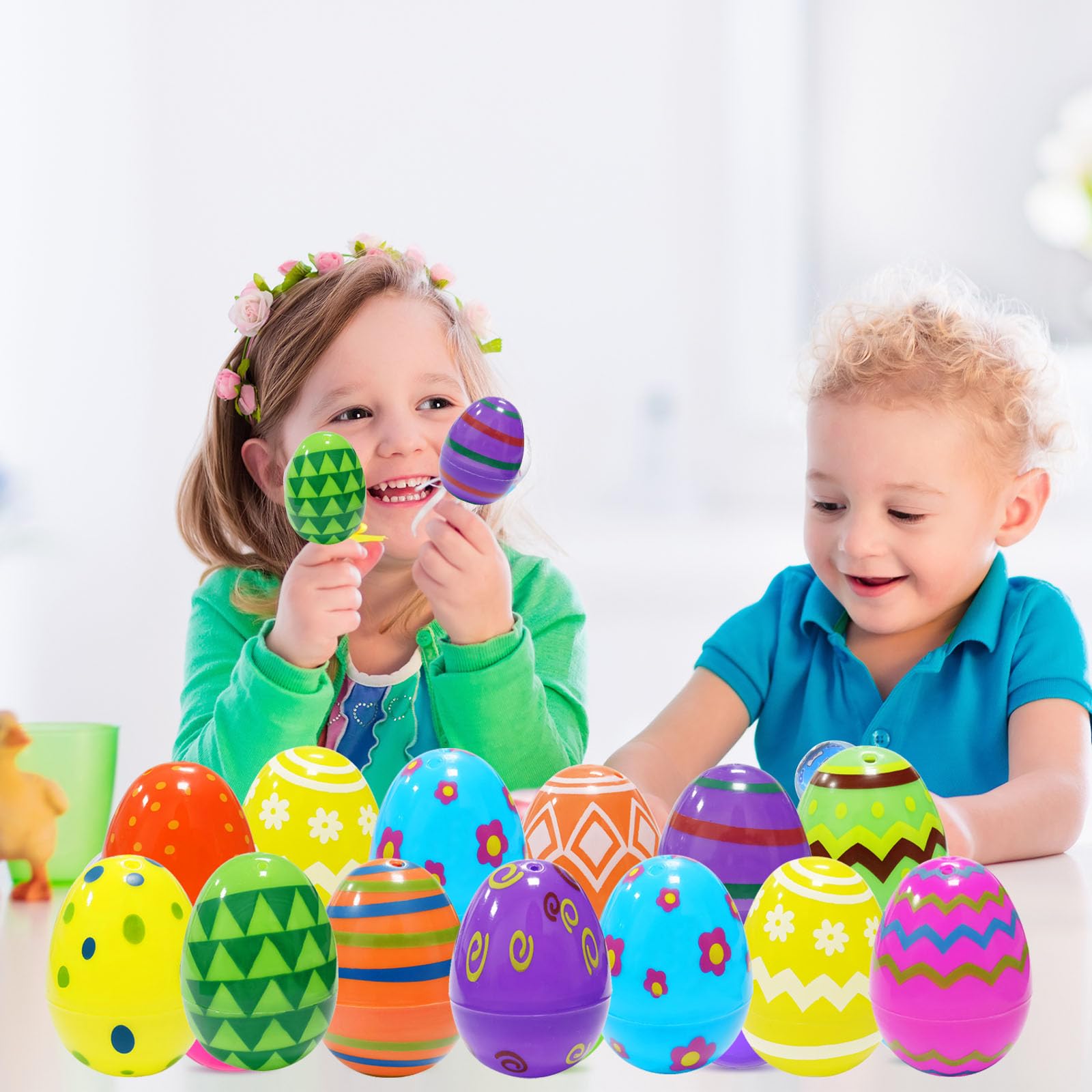 Cherislpy 80 Pack Easter Eggs with Pull Back Cars Mini Cars and Planes Toys Inside Great for Kids Toddlers Easter Basket Stuffers Eggs Fillers Gifts