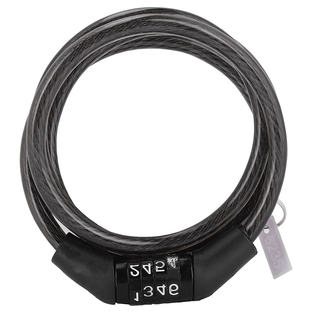 Coded Bicycle Lock, Bicycle Cable Lock, Cable Lock Mountain Bike Chain Lock Outdoor Product Suitable for School Public Places Manual Operation for Bicycles