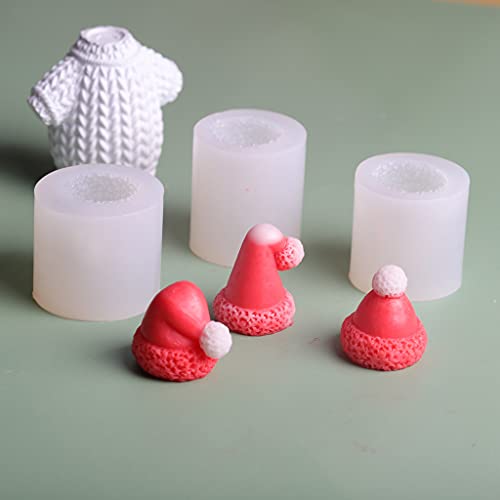 Christmas Hat Plaster Epoxy Resin Mold Candle Soap Silicone Mould DIY Mold Kit for Resin