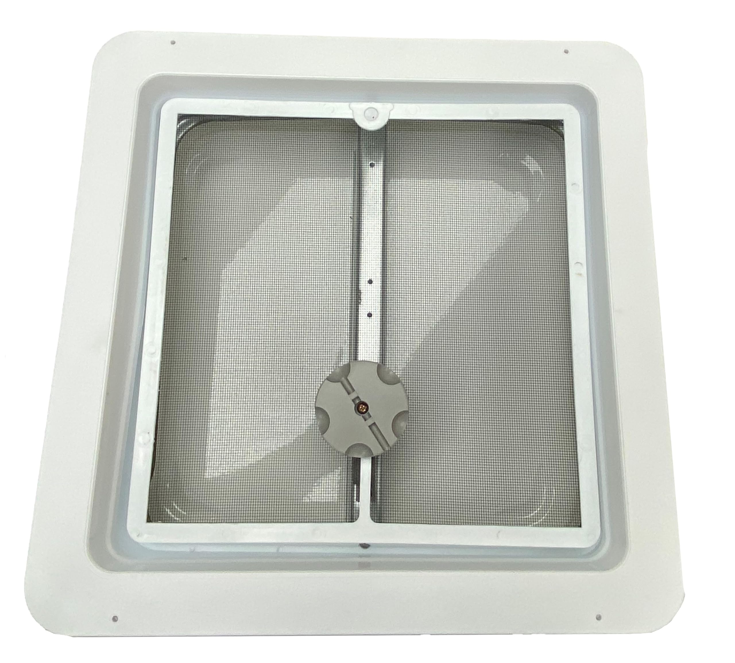 Class A Customs RV Roof Vent with Low Profile White Metal Lid CAC85111-WH