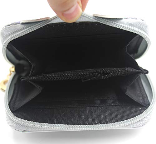 Orityle Eilova Holographic Cat Face Short Wallet Small Coin Purse for Women Girls
