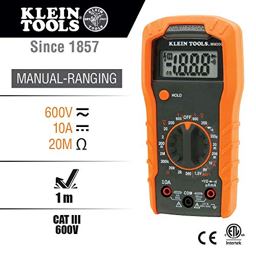 Klein Tools 69149P Electrical Test Kit with Digital Multimeter & ET310 AC Circuit Breaker Finder, Electric Tester with Integrated GFCI Outlet Tester