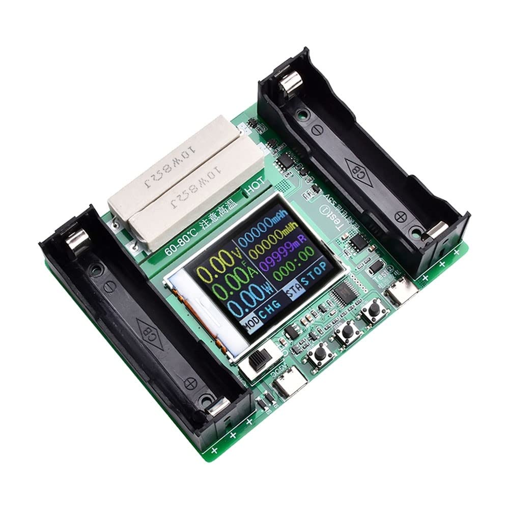 DONGKER 18650 Battery Capacity Tester,Charging Discharging Module 1.77" TFT Display Module for Measure 18650 Lithium Battery