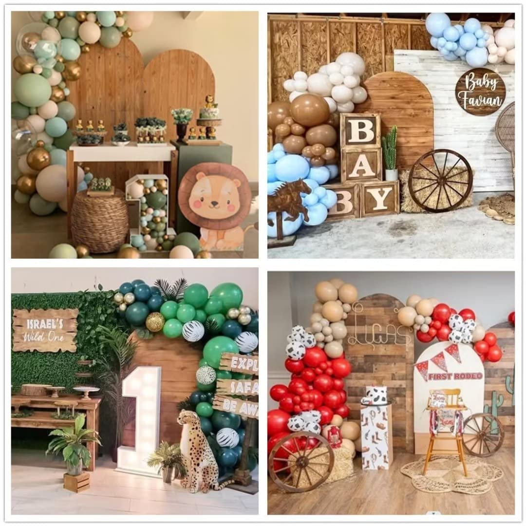 ittsmnt Arch Backdrop 4X7ft Old Wood Arched Wall Covers Stretchy Photography Background for Party Decorations Wedding Banquet Bridal Baby Shower Decor Banner Birthday Parties Props