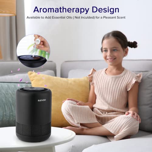 Slevoo Air Purifiers for Home with Aromatherapy, H13 True HEPA Air Purifier, Quiet Air Cleaner for Dust, Smoke, Pets Dander, Pollen, Odors - Ozone Free